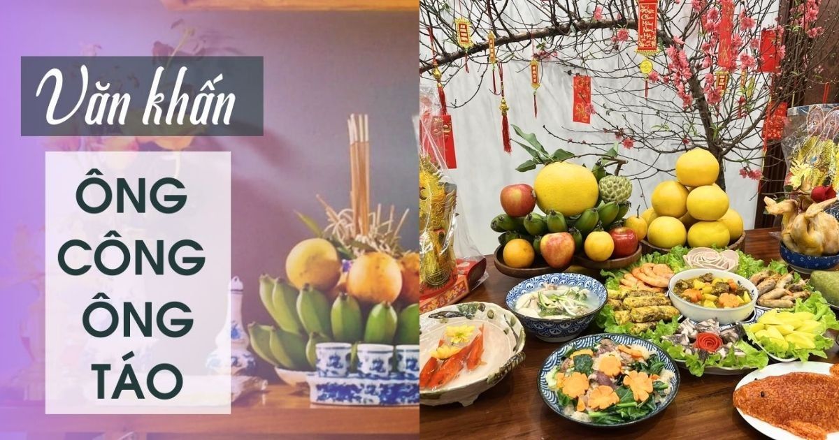 Văn khấn ông Công ông Táo chầu Trời ngày 23 tháng Chạp đầy đủ và chi tiết